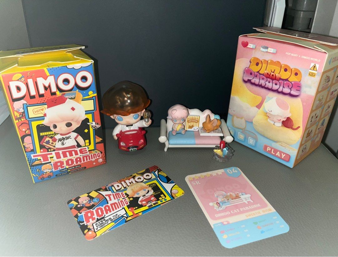 Popmart set dimoo cat paradise & dimoo time roaming, Hobbies & Toys ...