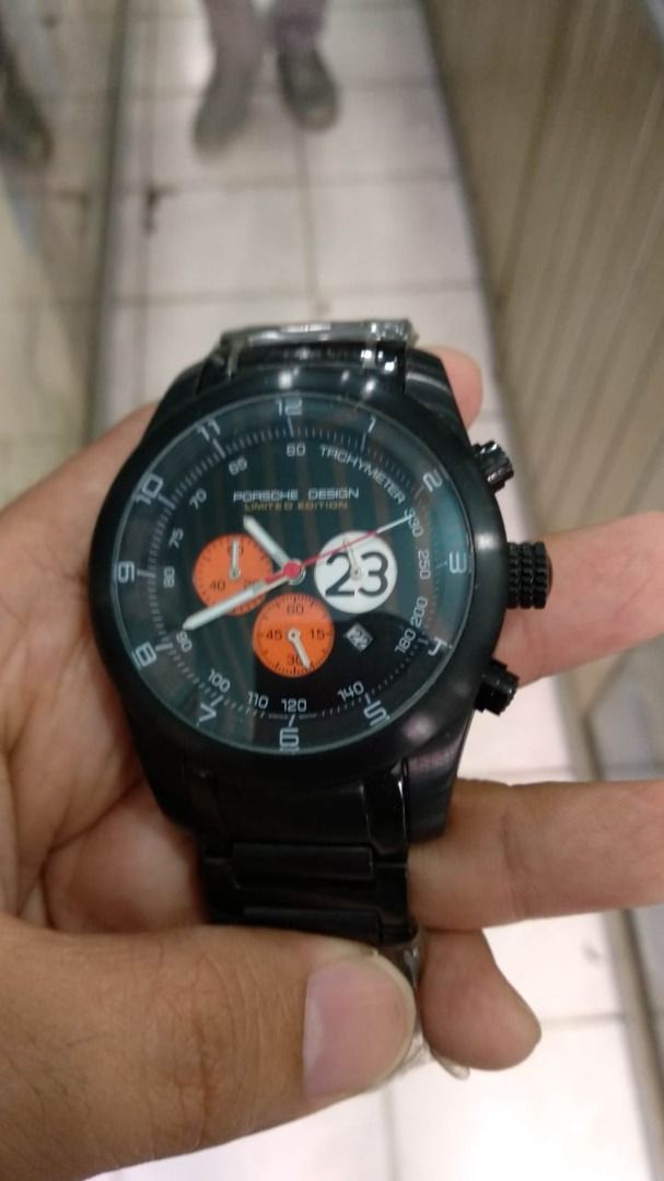 porche design quartz chronograph jam sport pria, Fesyen Pria, Jam ...