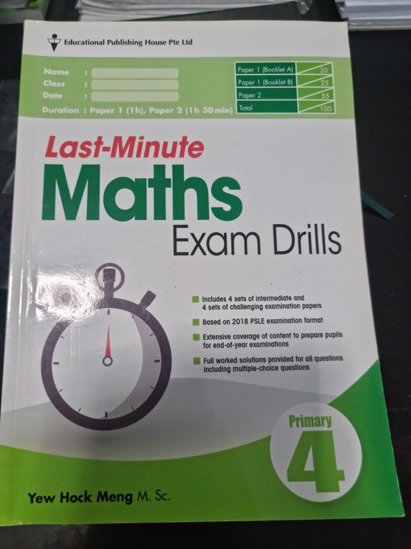 Primary 4 Maths Exam Drills, Hobbies & Toys, Books & Magazines ...