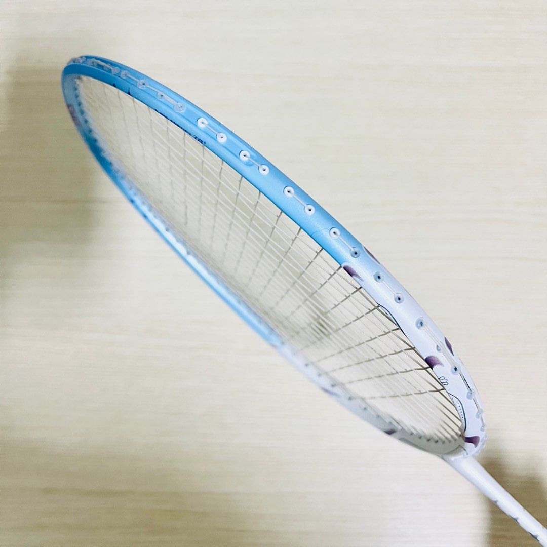 Pristine Condition Victor Auraspeed 90F 4U Badminton Racket strung with ...