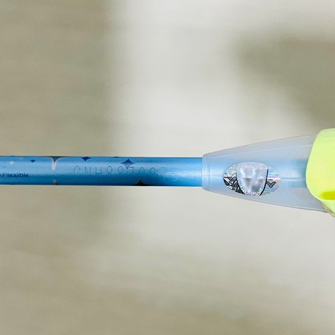 Pristine Condition Victor Auraspeed 90F 4U Badminton Racket strung with ...