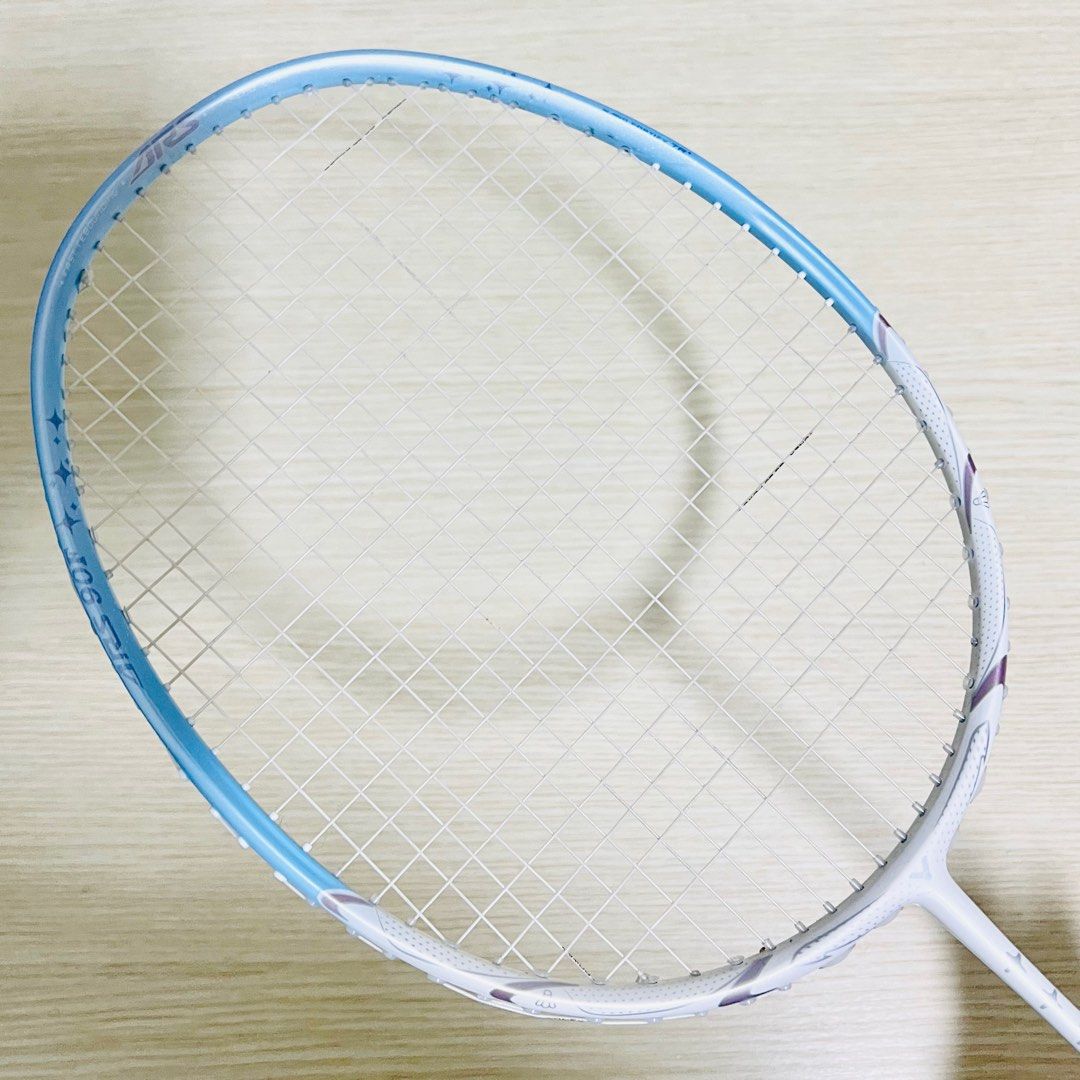 Pristine Condition Victor Auraspeed 90F 4U Badminton Racket strung with ...