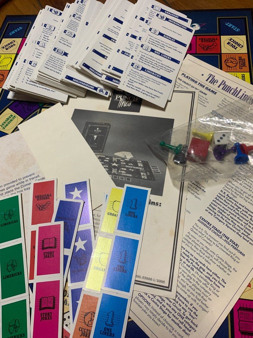 Punch lines boardgame on Carousell