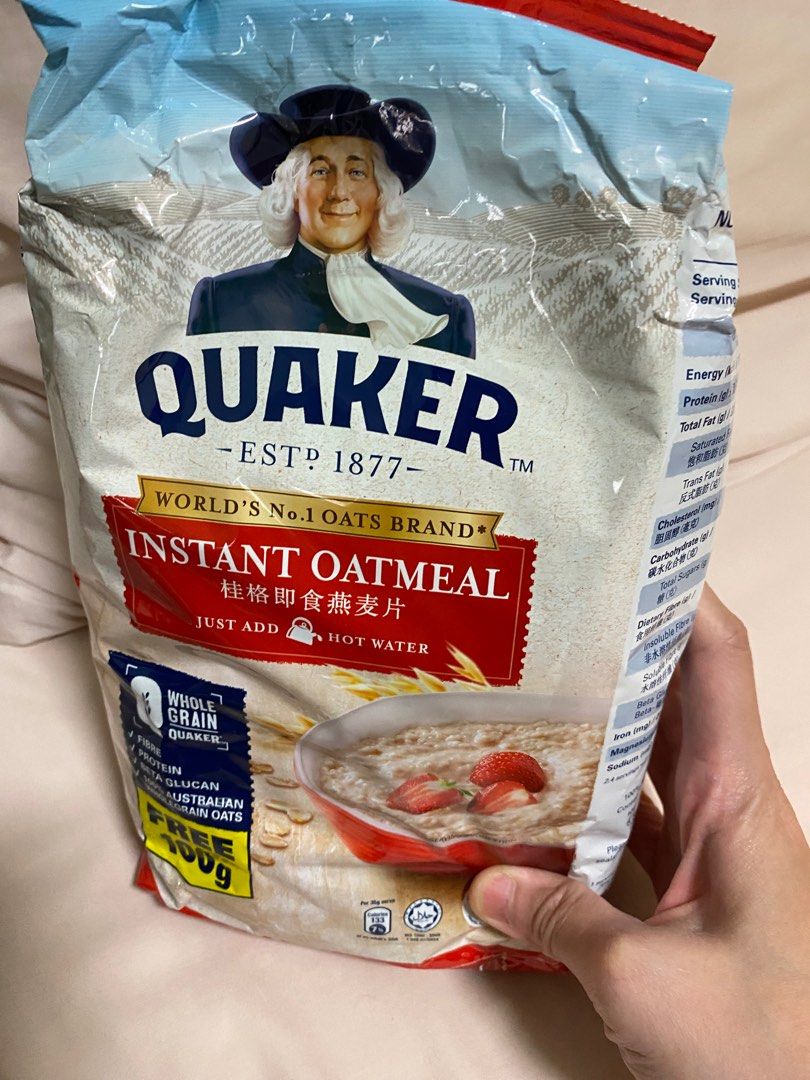 Quaker Instant Oatmeal, Food & Drinks, Packaged & Instant Food on Carousell