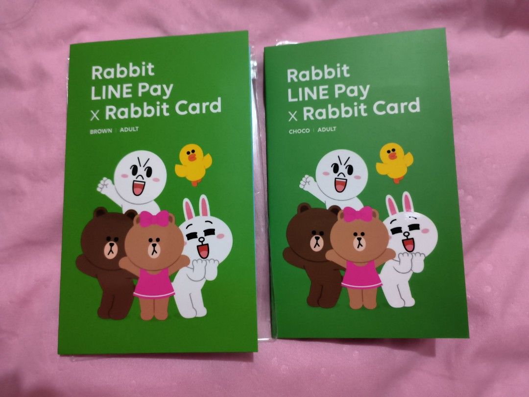 Rare limited edition Thailand Line Brown and Choco BTS Rabbit Card ...