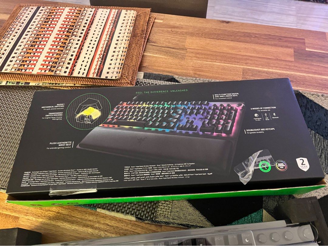 Razor Blackwidow v3 Pro wireless mechanical gaming keyboard, Computers ...