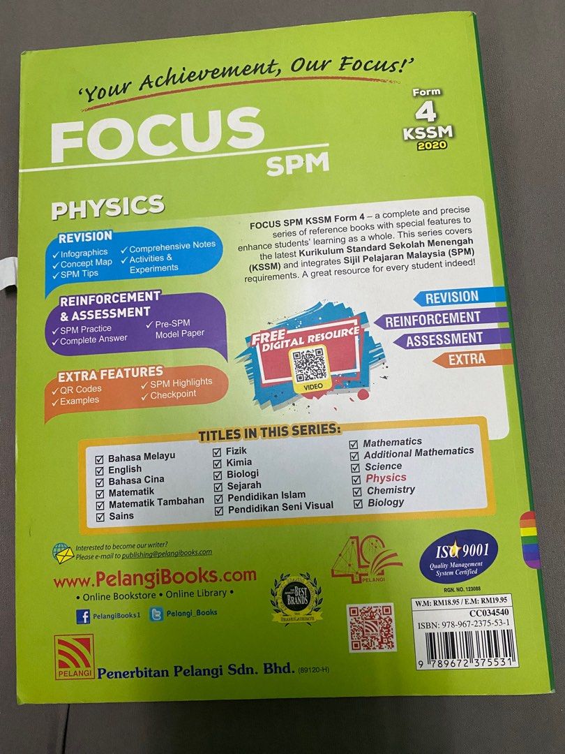 Revision Book Physics Form 4, Hobbies & Toys, Books & Magazines ...