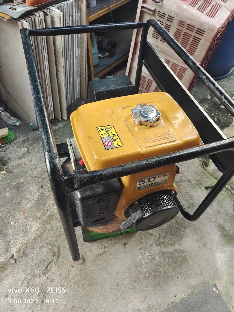 Robin 2.2kva Gasoline Powerful Generator Robin EY20(5HP) C/W SINCRO ...