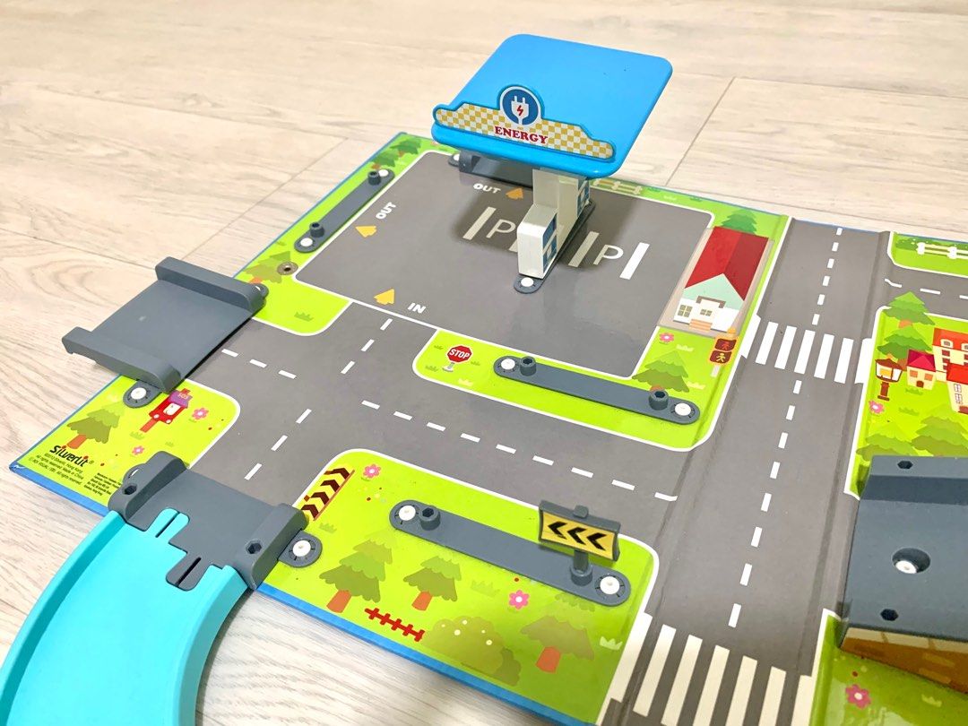 Robocar Poli Mr Wheeler shop & Brooms town map road, Hobbies & Toys ...