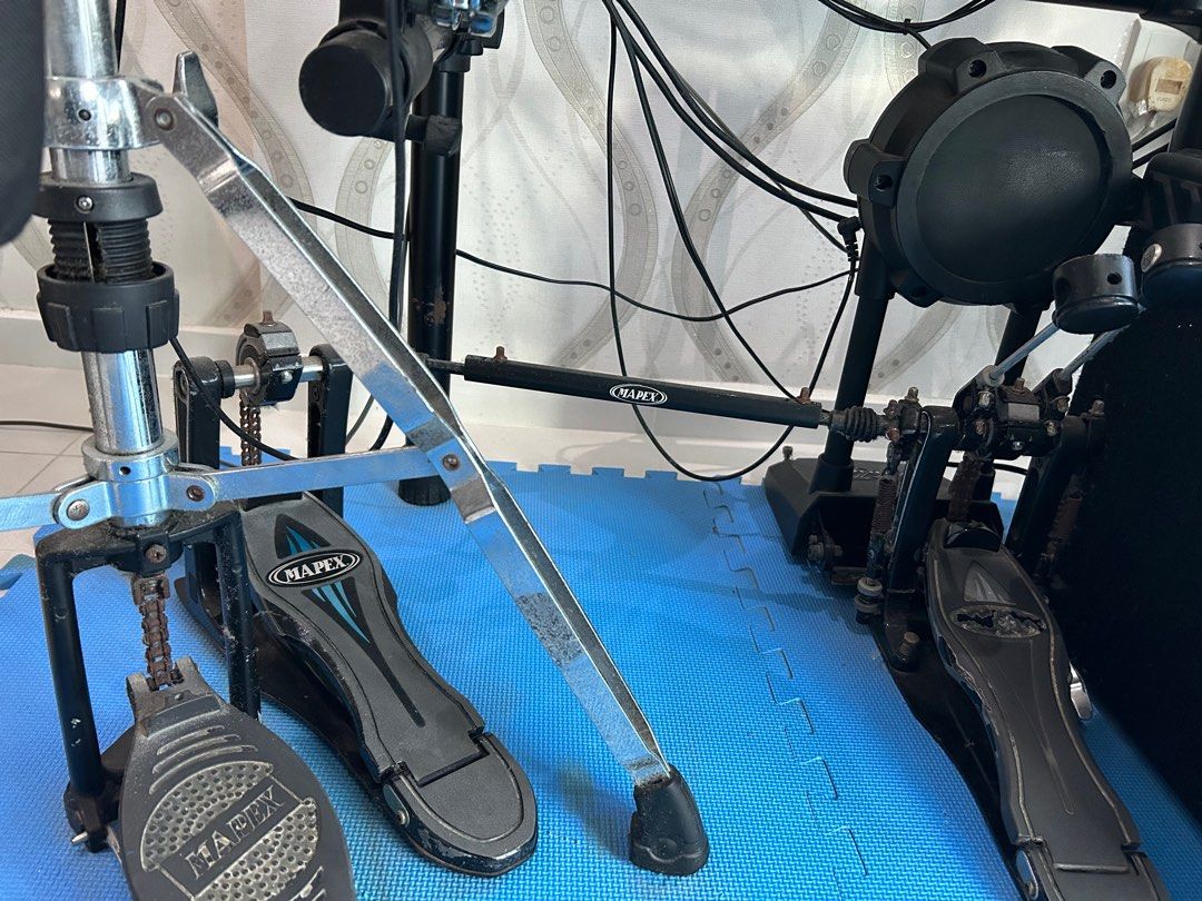 Roland drum module TD-15 with Yamaha sub woofer speaker and double bass ...