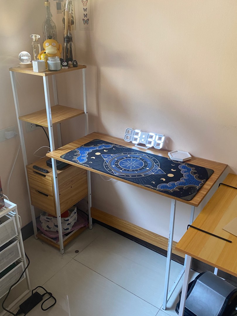 RUSH! Study Table with FREE table, Furniture & Home Living, Furniture ...