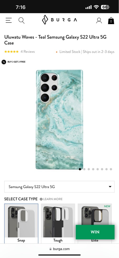 S22 Ultra 5G Burga Case - Uluwatu Waves, Mobile Phones & Gadgets, Mobile & Gadget Accessories ...