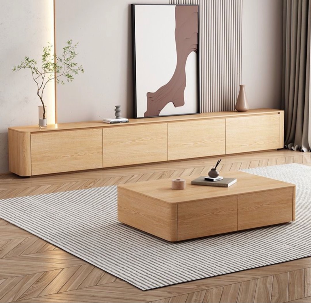 SAKE Modern Japandi TV Console, Furniture & Home Living, Furniture, TV ...