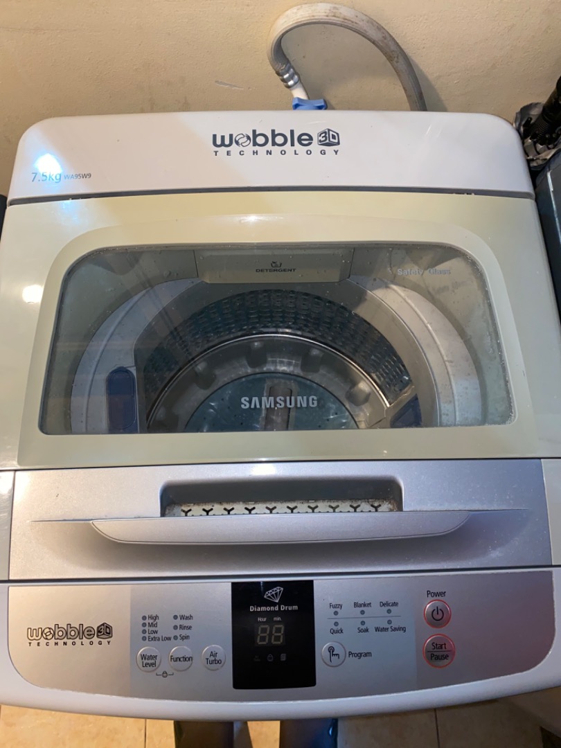 Samsung wobble washing machine 7.5kg - automatic function Spoil., TV & Home Appliances, Washing ...