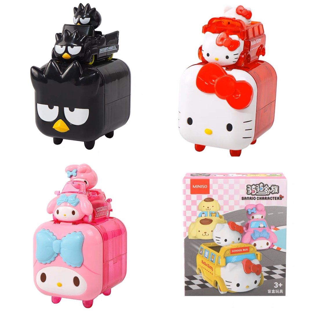 SANRIO CARS school bus MINISO / FULL SET / SINGLE BLIND BOX / ABLE TO ...