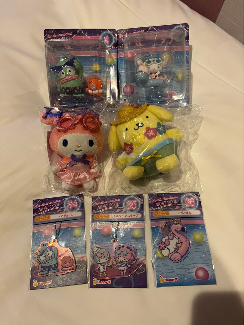 Sanrio Characters Night Pool Kuji, Hobbies & Toys, Toys & Games on ...