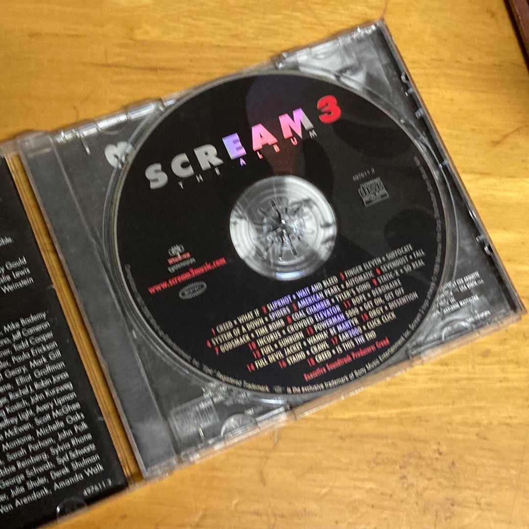 SCREAM 3 SOUNDTRACK CD, Hobbies & Toys, Music & Media, CDs & DVDs on ...