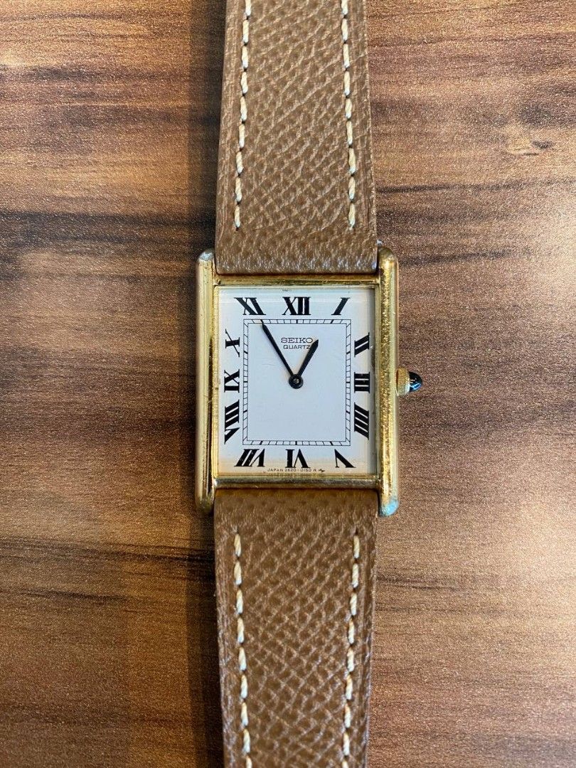 Seiko 'Cartier Tank' Homage Vintage, Women's Fashion, Watches ...