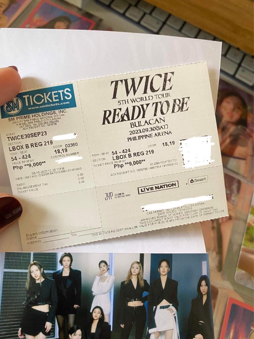 Selling (1) TWICE Ready to Be Concert Ticket for Day 1 in Bulacan ...