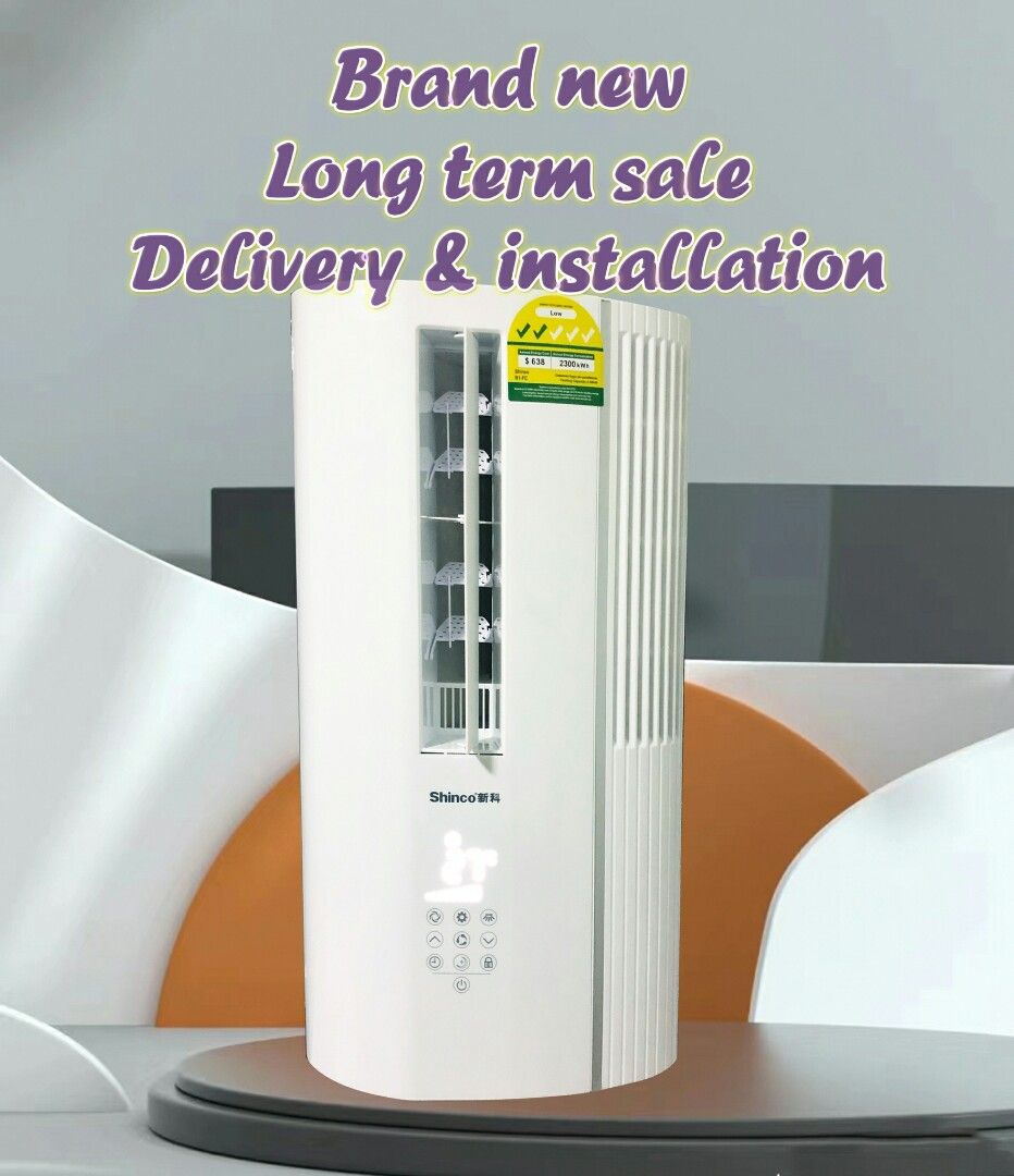 shinco inverter window casement Aircon, 9000btu, TV & Home Appliances ...