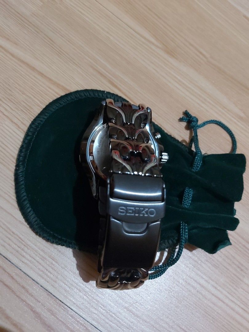 Sieko solar men,s black watch, Men's Fashion, Watches & Accessories ...