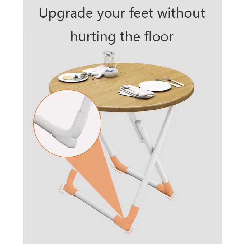 Simple Foldable Table 60*60*74cm with 2 Folding Chair Round Table ...