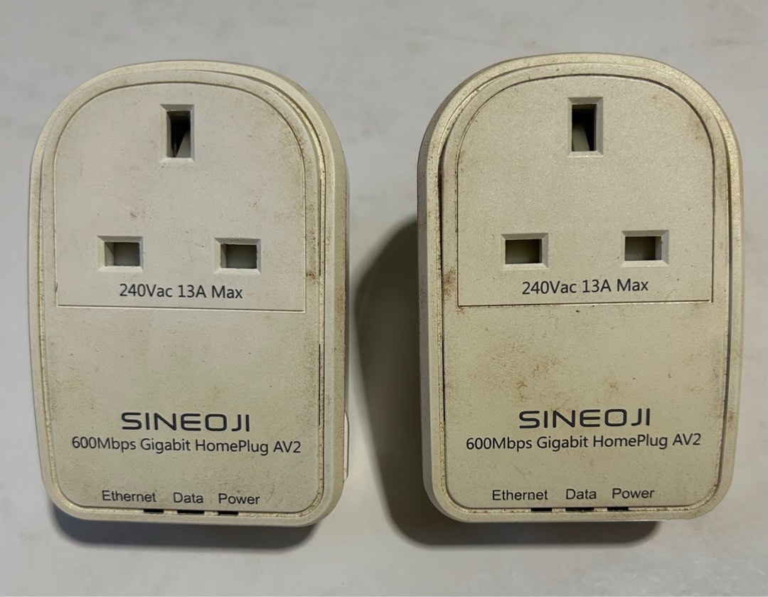 SINEOJI PL600EPG HomePlug AV2 Ethernet Adaptor, Computers & Tech, Parts ...