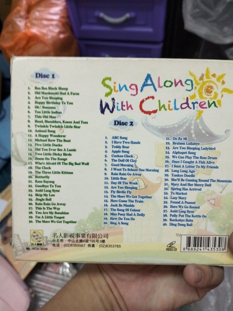 Sing Along with Children VCD, Hobbies & Toys, Music & Media, CDs & DVDs ...