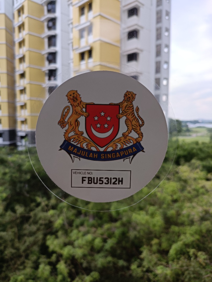 singapore crest static cling decal, Car Accessories, Accessories on ...