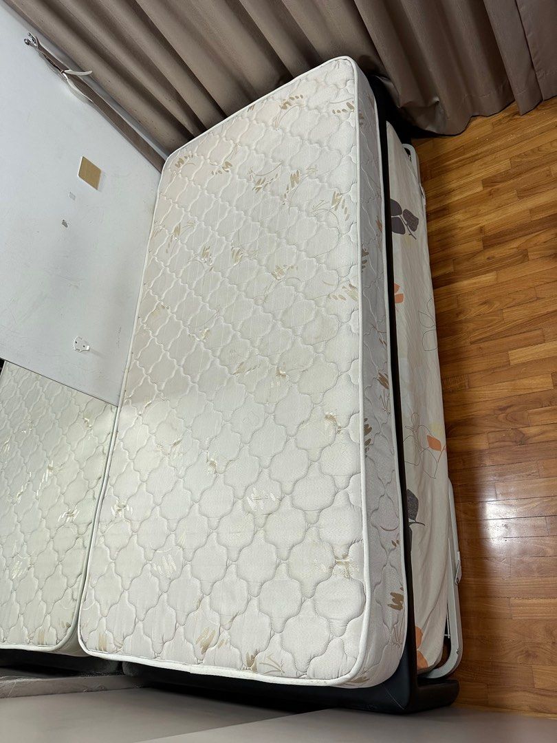 Single mattresses and bed frame, Furniture & Home Living, Furniture ...