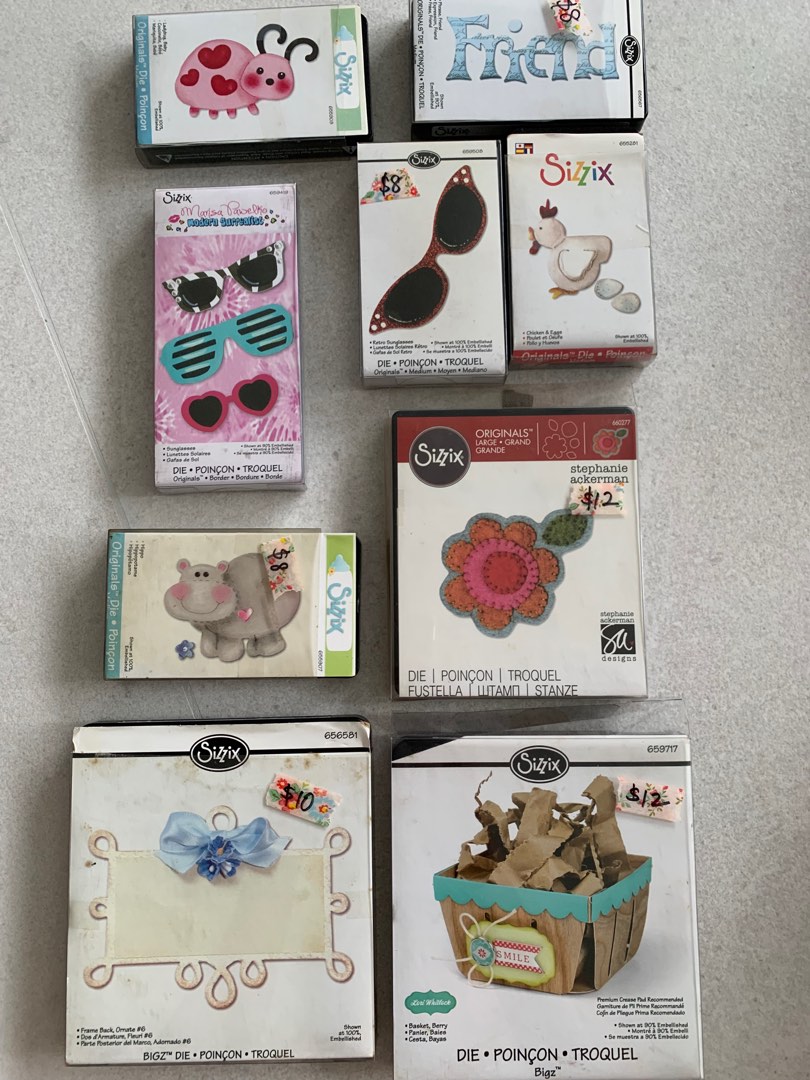 Sizzix Die, Hobbies & Toys, Stationery & Craft, Craft Supplies & Tools ...