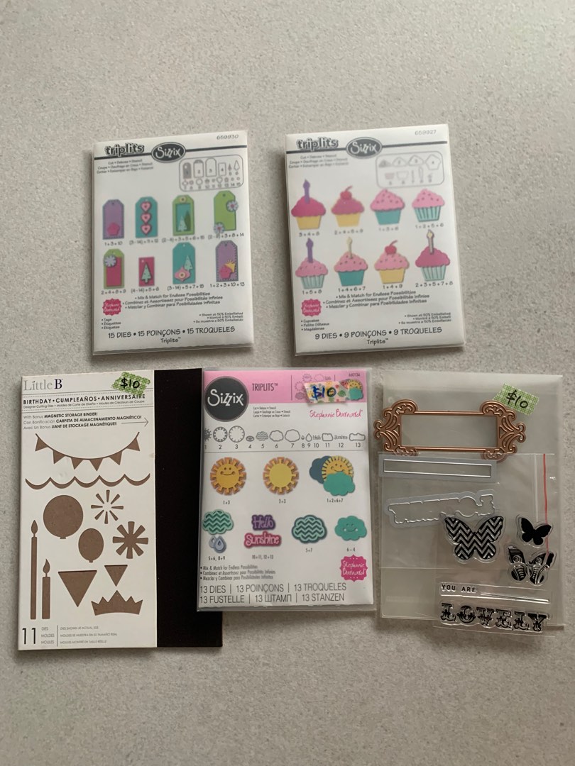 Sizzix Triplits sets, Hobbies & Toys, Stationery & Craft, Craft ...