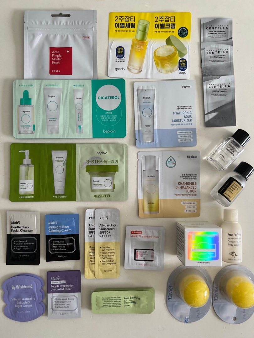 Skincare Samples - Beplain / Cosrx / Skin1004/ Innisfree / Torriden ...