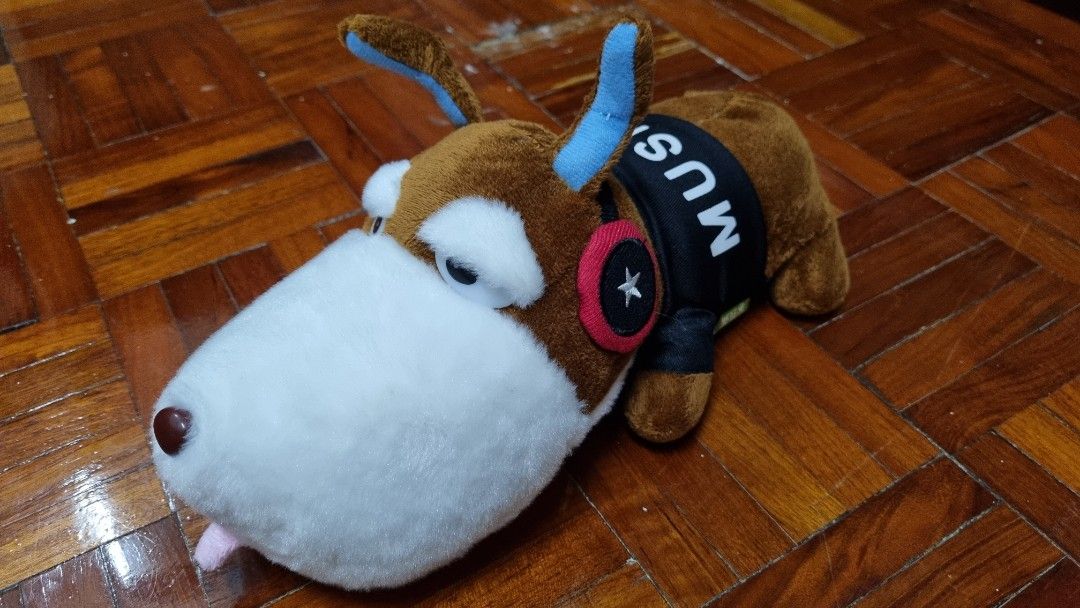 Soft Toy Furry Dog, Hobbies & Toys, Toys & Games on Carousell