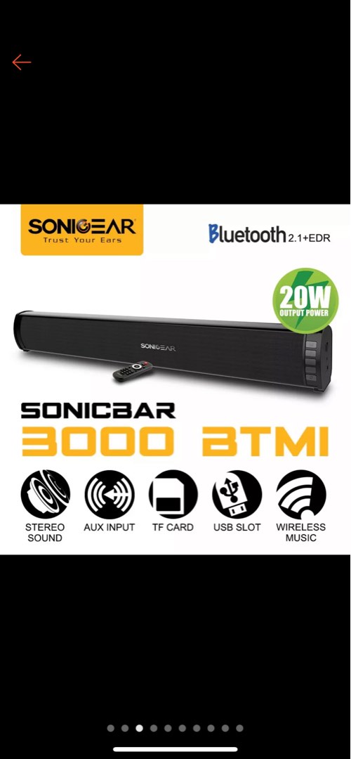 Sonicbar 3000 BTMI, Audio, Soundbars, Speakers & Amplifiers on Carousell