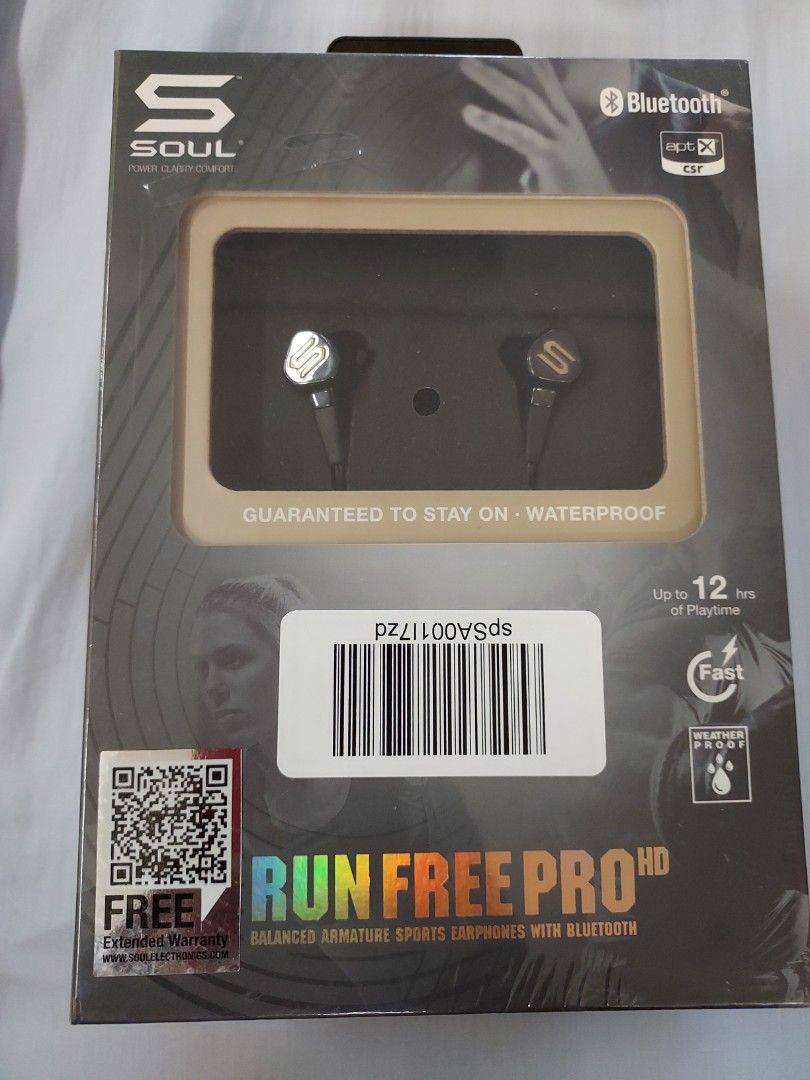 SOUL Run Free Pro HD - Black ( Brand New ), Audio, Earphones on Carousell