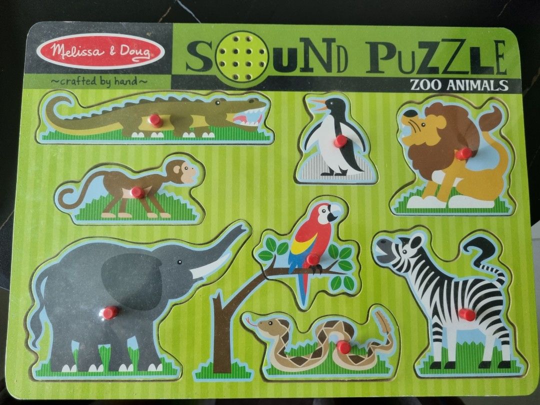 Sounds Puzzle - Zoo Animals, Babies & Kids, Infant Playtime on Carousell
