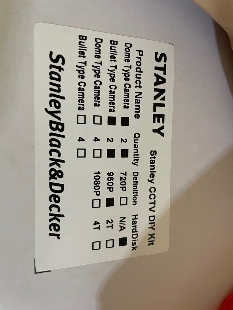 Stanley CCTV Kit, Furniture & Home Living, Security & Locks, Security ...