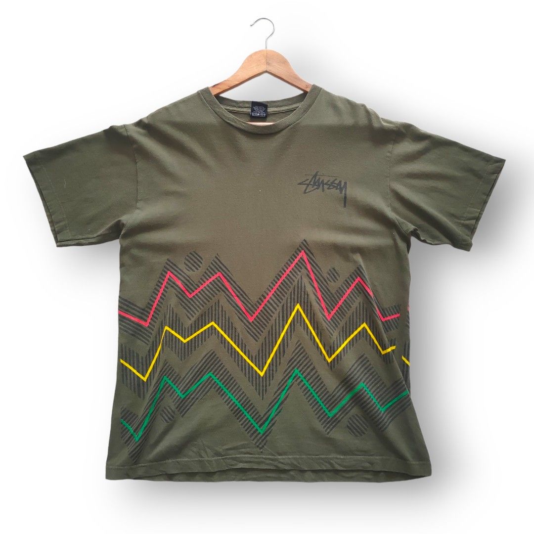 Stussy Rasta Colourway, Men's Fashion, Tops & Sets, Tshirts & Polo ...