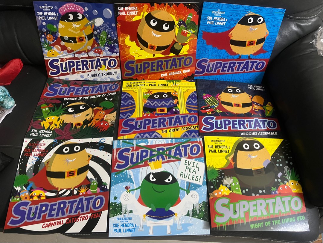 【現貨】Supertato collection 9本英文童書繪本, 興趣及遊戲, 書本 & 文具, 小朋友書 - Carousell