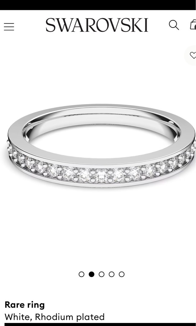 Swarovski Rare ring White, Rhodium plated, Women's Fashion, Jewelry ...