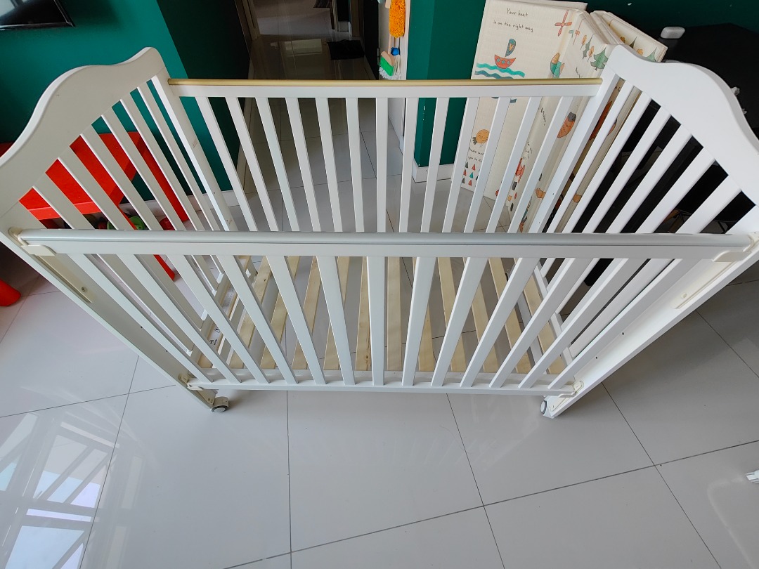 Sweet Dreams 7-in-1 Convertible Baby Cot with Rocker - Drop Gate ...