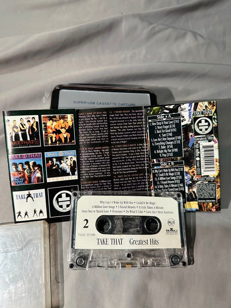 TAKE THAT cassette tape | Vintage, Hobbies & Toys, Music & Media, CDs ...