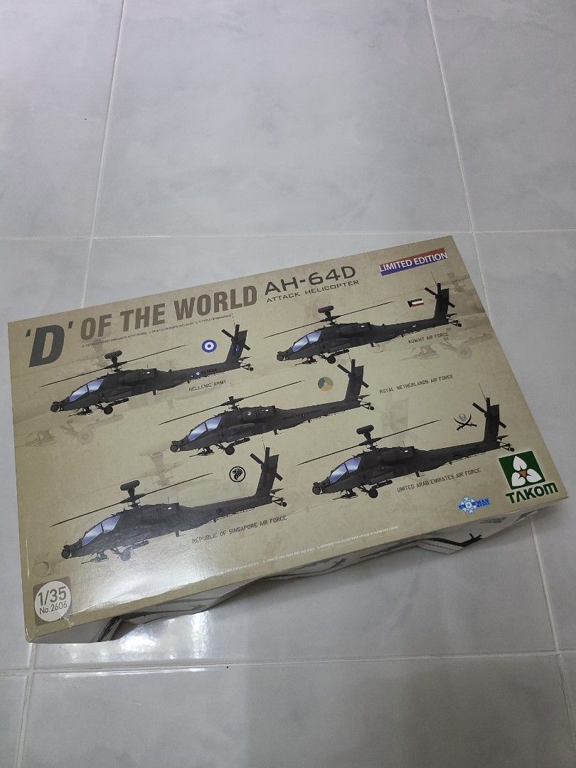 TAKOM 1/35 AH-64D Apache Model Kit *Limited Edition*, Hobbies & Toys ...