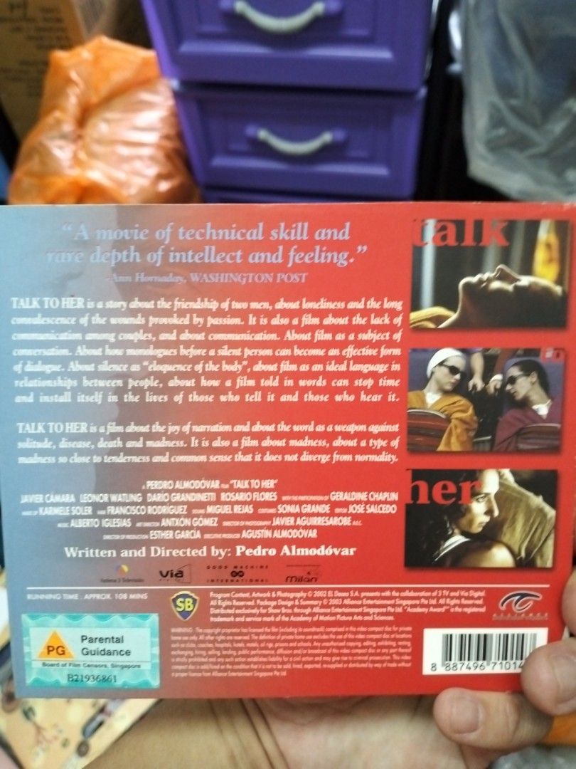 Talk to Her VCD, Hobbies & Toys, Music & Media, CDs & DVDs on Carousell