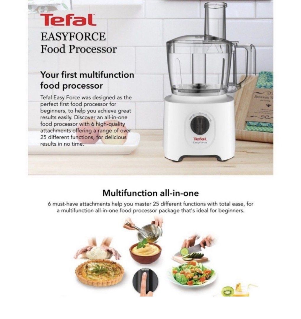 Tefal Easyforce Food Processor, TV & Home Appliances, Kitchen ...