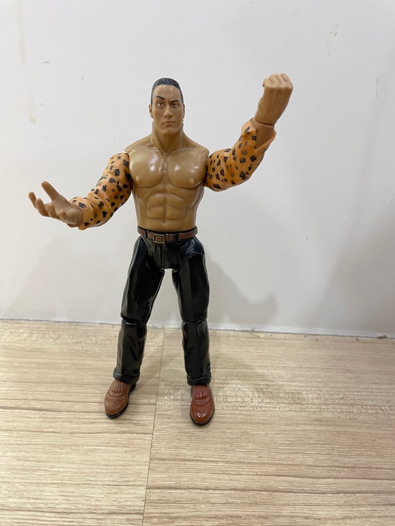 The Rock Titan Tron Live Smackdown 1999 Jakks Pacific 7" Action Figure ...