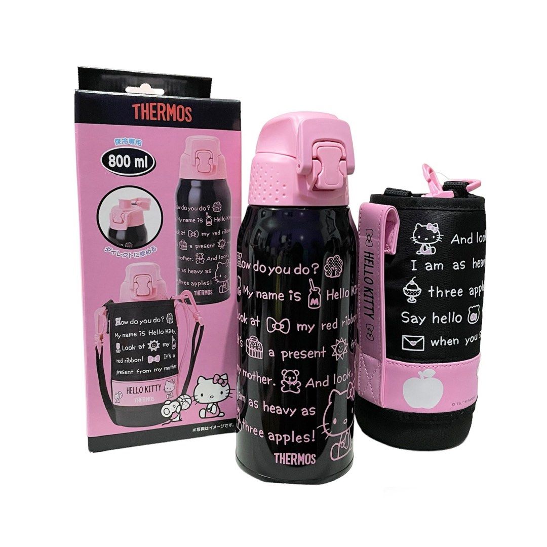 Thermos x Sanrio Hello Kitty Water Bottle (800ml), Furniture & Home Living, Kitchenware ...