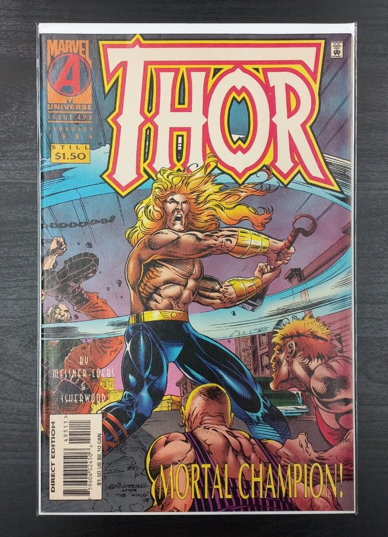 Thor 495 (1996) Powerless!, Hobbies & Toys, Books & Magazines, Comics & Manga on Carousell