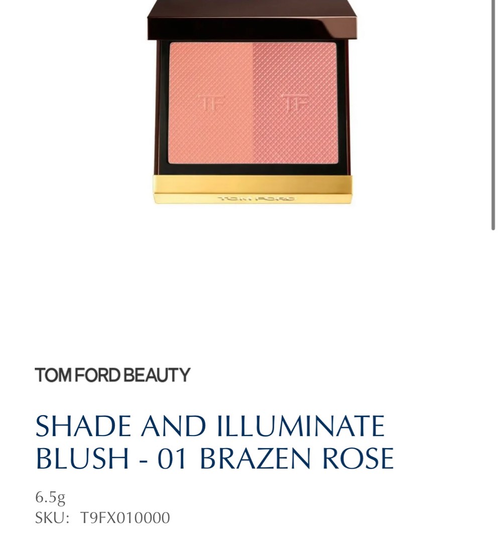 Tom ford blush - 01 brazen rose, Beauty & Personal Care, Face, Makeup ...